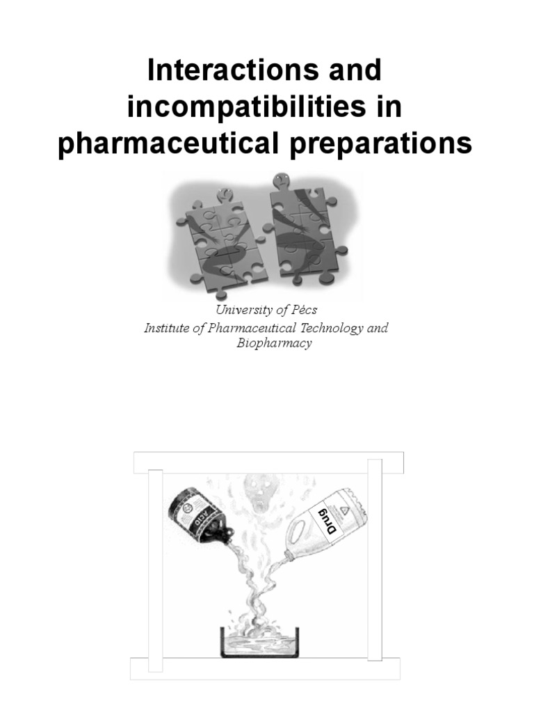 Interactions and Incompatibilities in Pharmaceutical Preparations | PDF ...