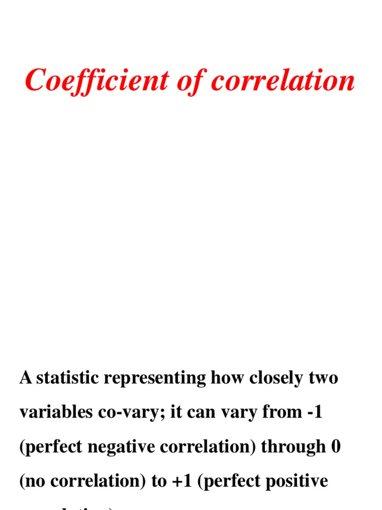 Correlation Introduction | PDF