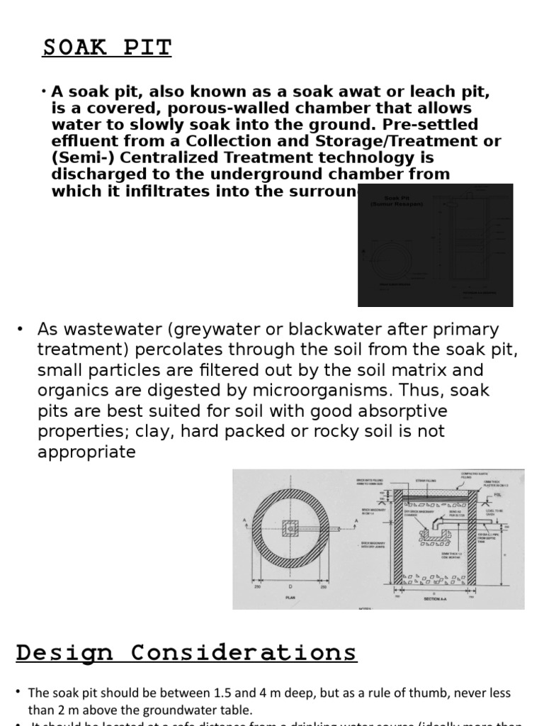 Soak Pit: - A Soak Pit, Also Known As A Soak Awat or Leach Pit | PDF ...