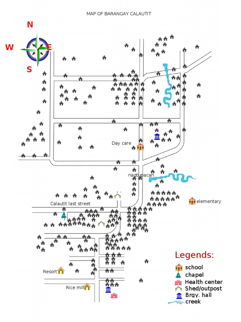 Legends:: Map of Barangay Calautit | PDF