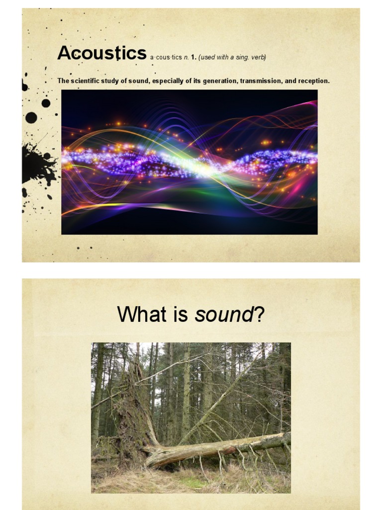 Acoustics - Mini Presentation B | PDF | Equalization (Audio) | Sound