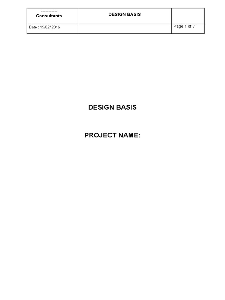Design Basis Report | PDF | Beam (Structure) | Concrete