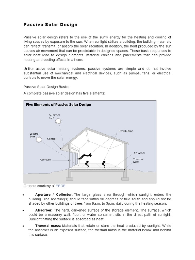 Passive Solar Design | PDF | Solar Energy | Electromechanical Engineering