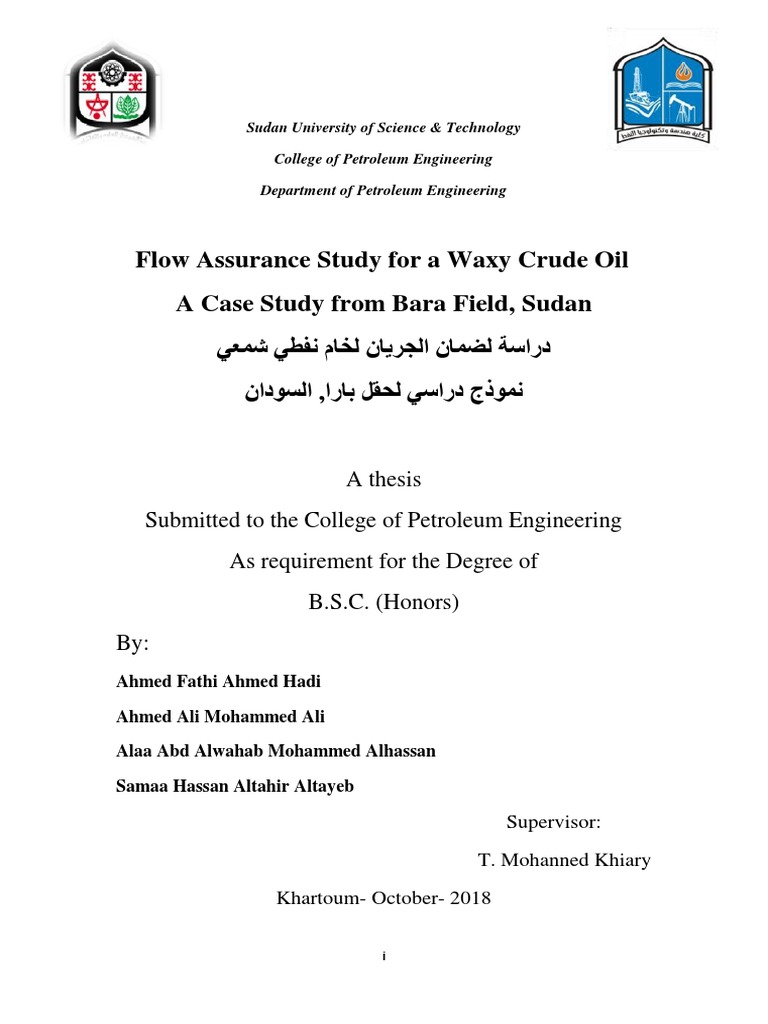 Flow Assurance Study For A Waxy Crude Oil PDF | PDF | Solubility ...
