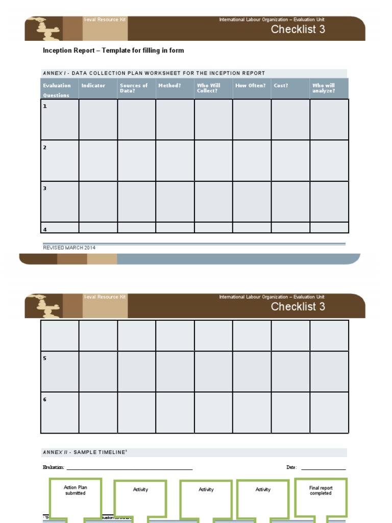 Inception Report Template Guide | PDF
