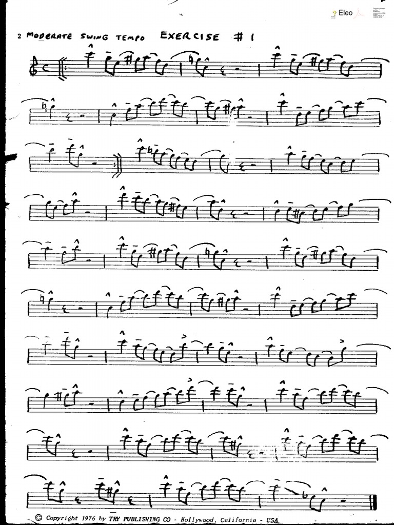 Lennie Niehaus-Basic Jazz Conception For Saxophone Vol 2 | PDF