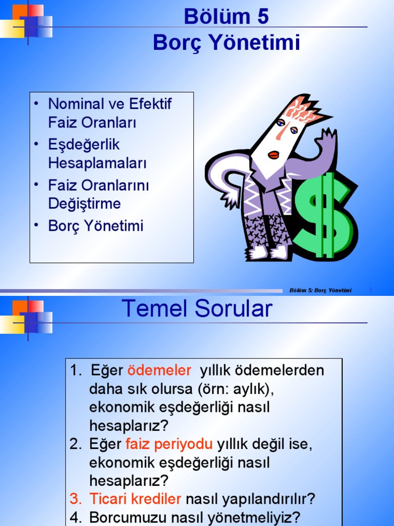 Bolum 5 - Borc Yonetimi | PDF