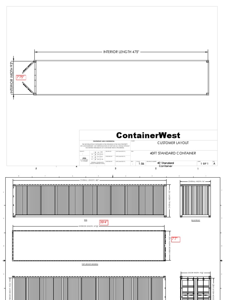 Containerwest: Interior Length 475" | PDF