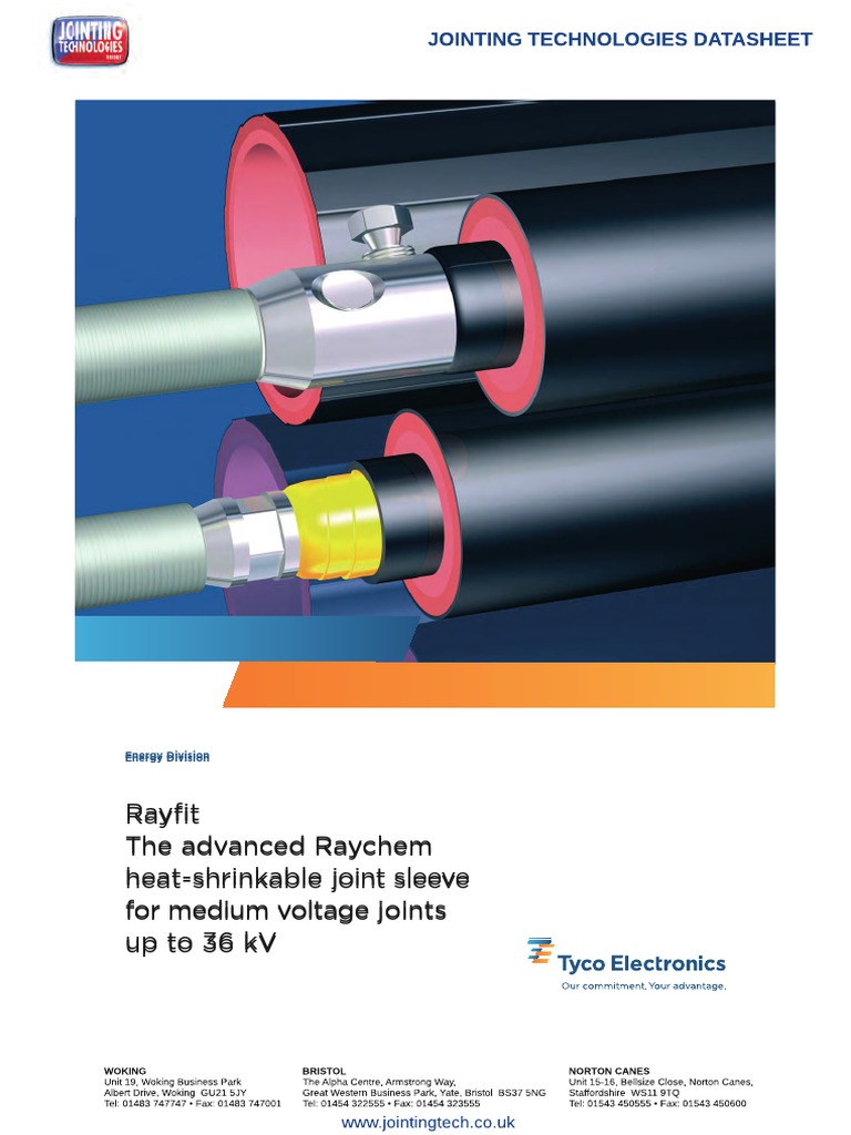 Tyco Inline Joint Single Core Unarmoured Xlpe Mechanical Conn PDF | PDF ...