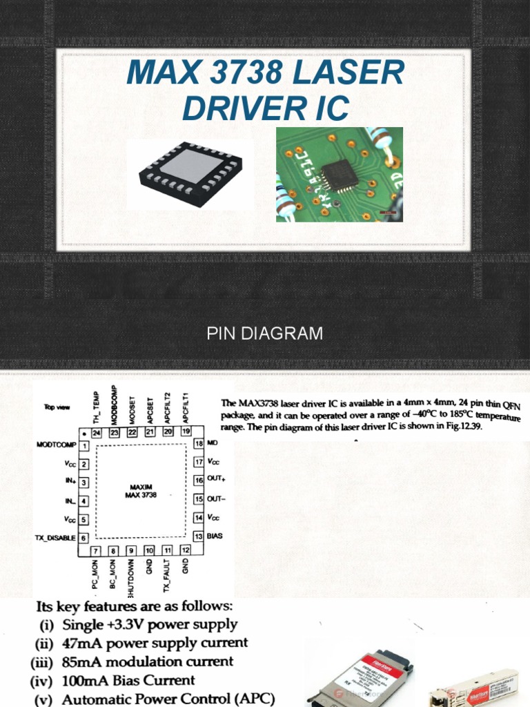 Max 3738 Laser Driver Ic | PDF