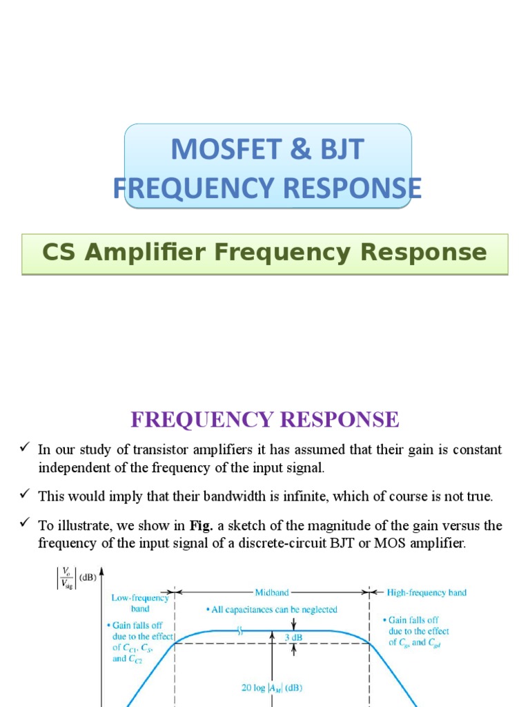 Mosfet & BJT Frequency Response | PDF | Amplifier | Electrical Impedance