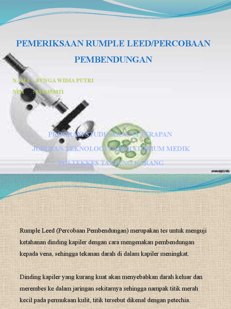 Pemeriksaan Rumple Leed - 1 | PDF