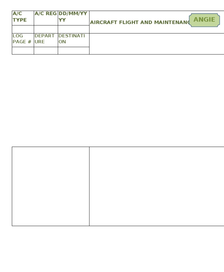 Log Book Formato | PDF