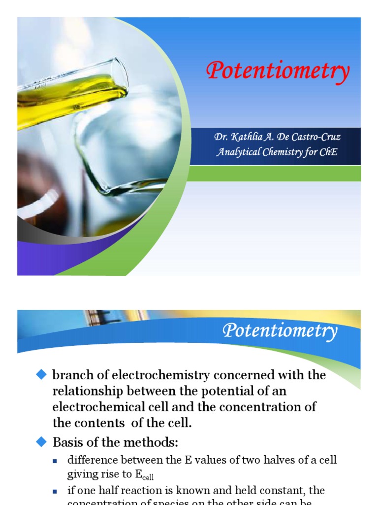 Potentiometry | PDF | Ph | Analytical Chemistry