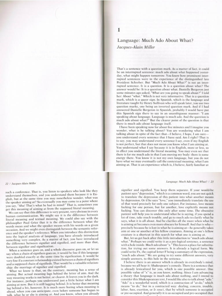 Language-Much Ado About, What | PDF