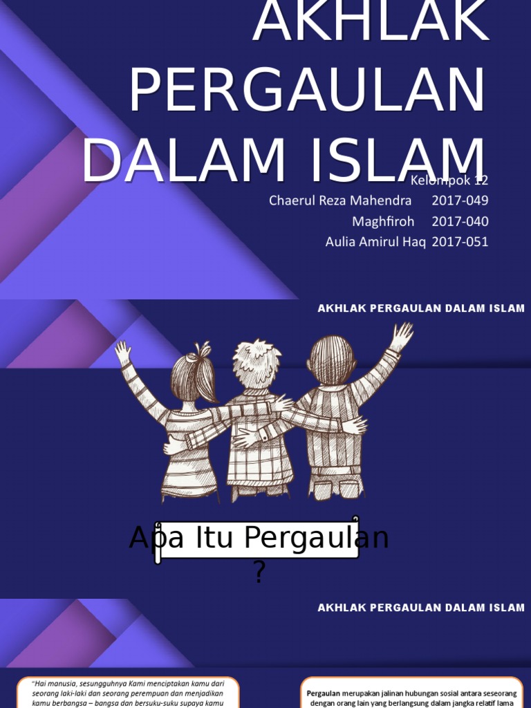 Akhlak Pergaulan Dalam Islam | PDF