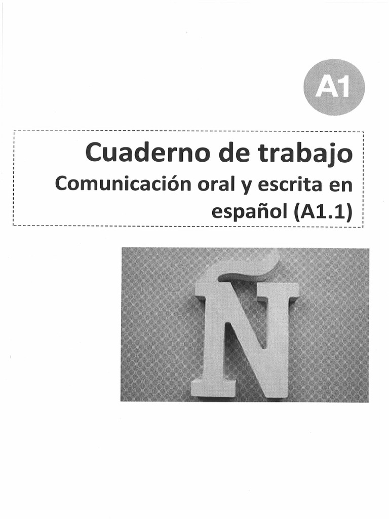 Spanish Book-CUADERNO DE ESPAÑOL A1.1 PDF | PDF