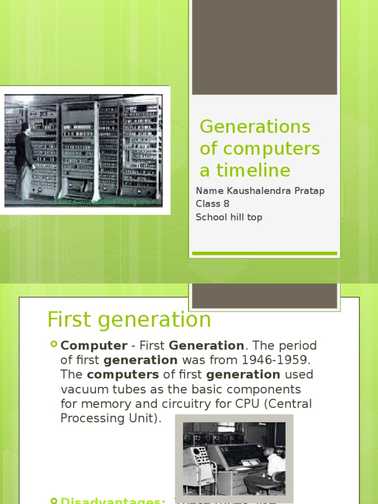Generations of Computers A Timeline | PDF