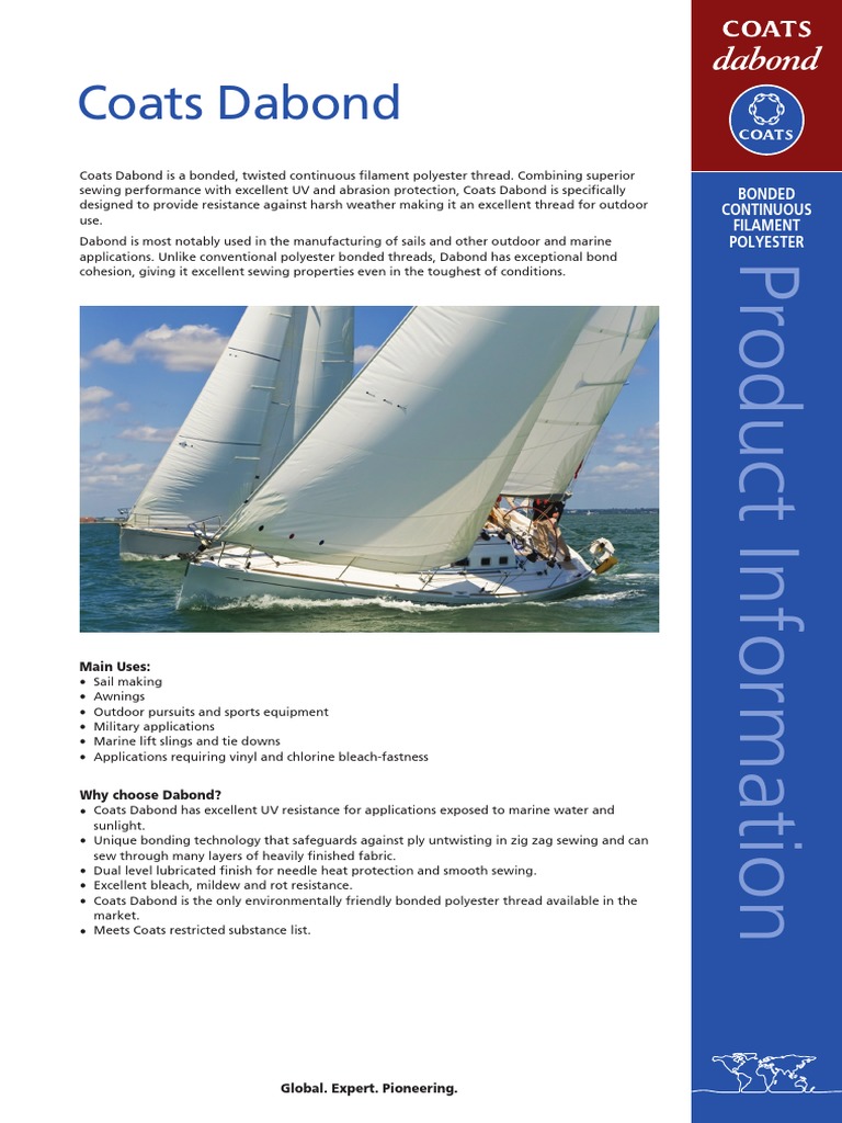 Dabond Product Information Sheet PDF | PDF | Textiles | Materials