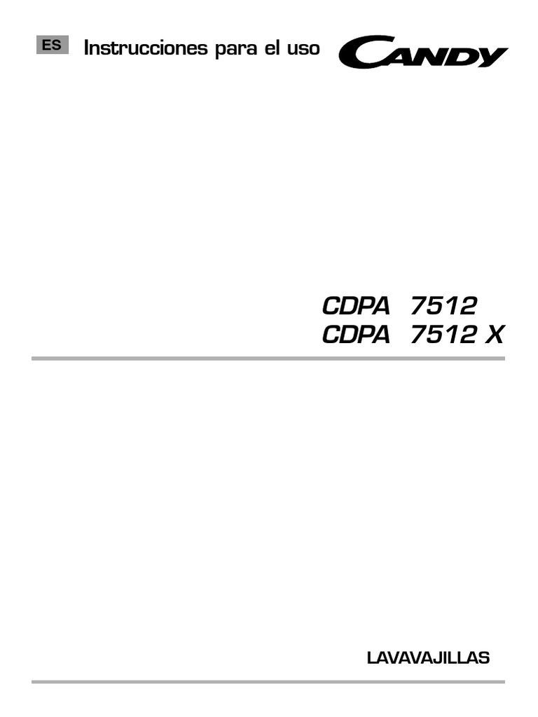 Guía de Uso Seguro Lavavajillas CDPA | PDF | Detergente | Lavavajillas