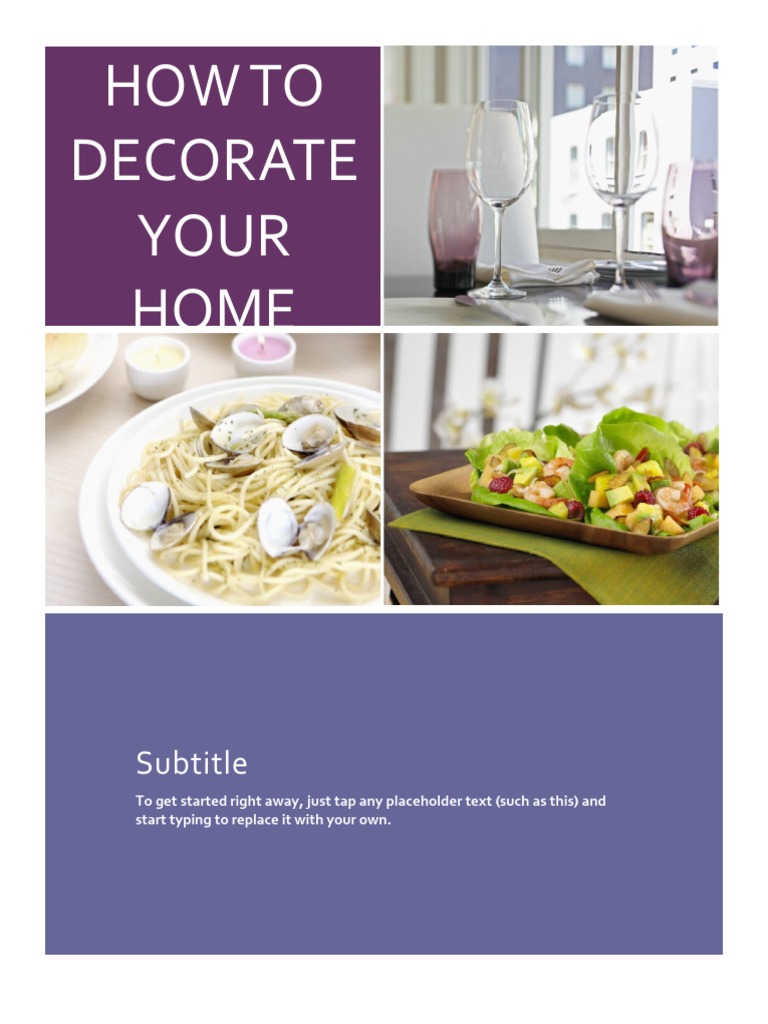 How To Decorate Your Home | PDF