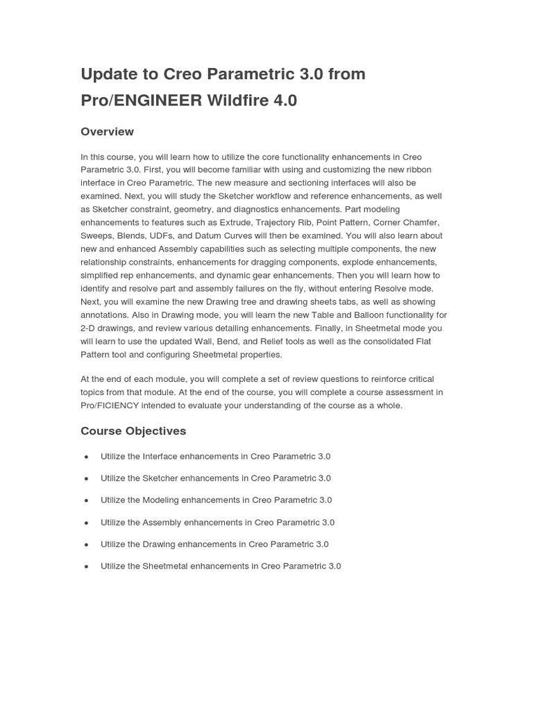 Update To Creo Parametric 3 | PDF | Icon (Computing) | Human–Computer ...