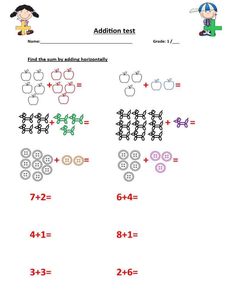 Addition Test | PDF