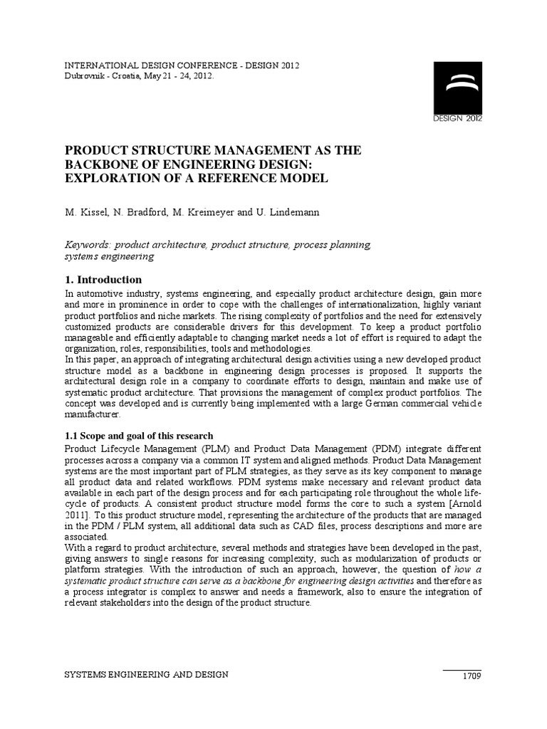 Syseng Product Structure | PDF | Product Lifecycle | Engineering Design Process