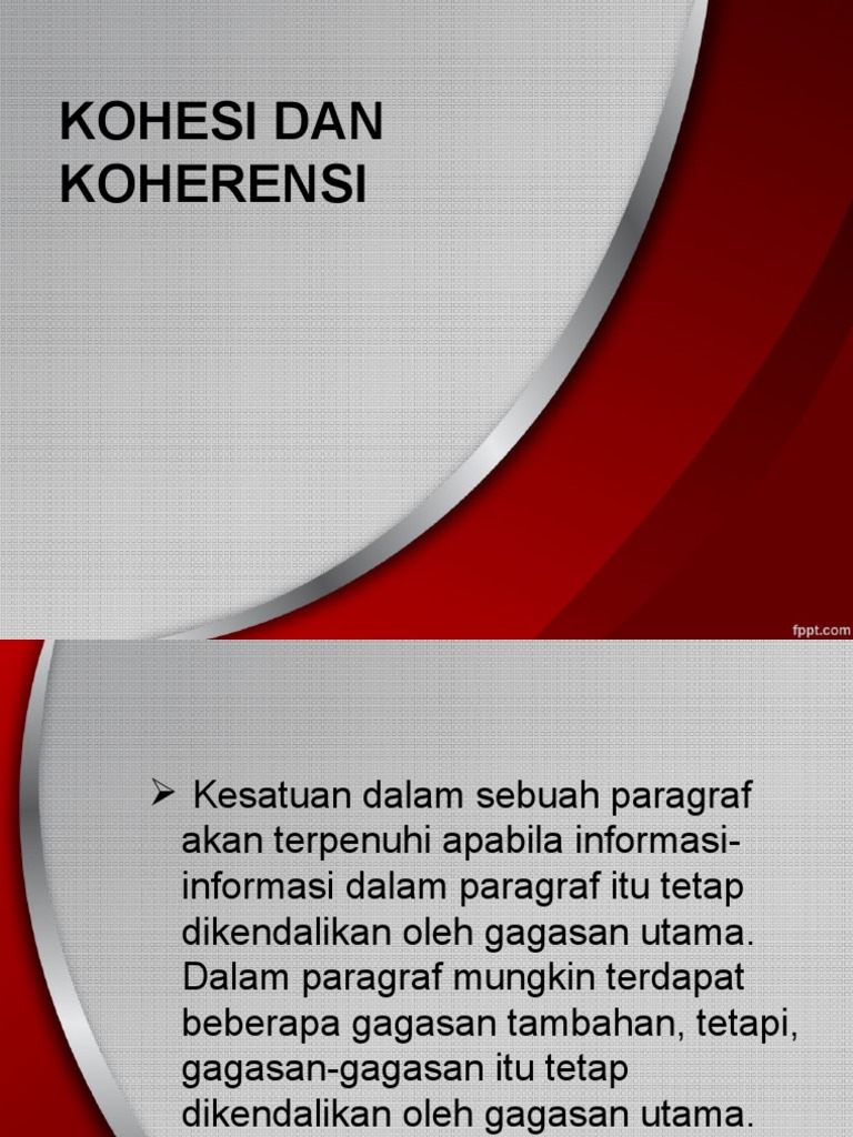 Kohesi Dan Koherensi | PDF