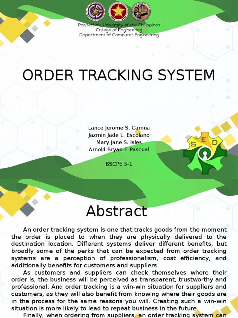 Automated Order Tracking System | PDF | Quality Assurance | Inventory