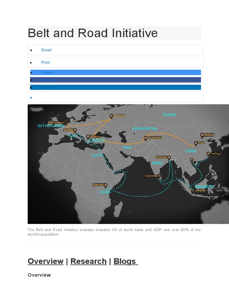 Belt and Road Initiative | PDF | Policy | Economies