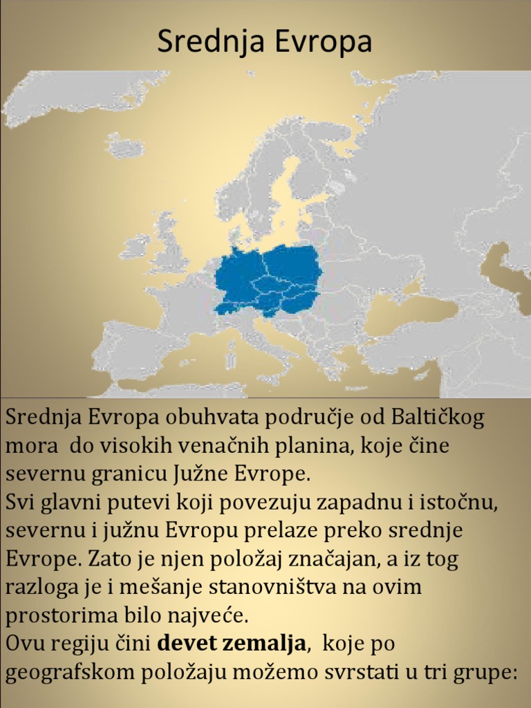 Srednja Evropa I Severna Evropa | PDF