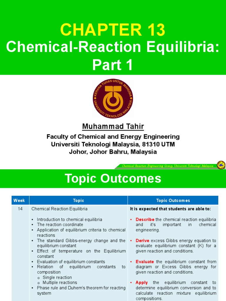 08 Chapter 13 (Compiled) PDF | PDF | Chemical Equilibrium | Chemical ...