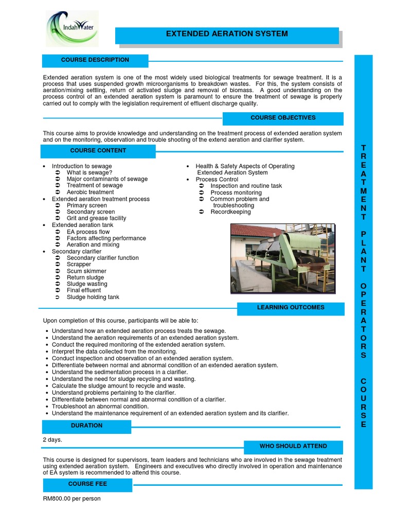 Extended Aeration Training | PDF | Sewage Treatment | Waste Treatment ...