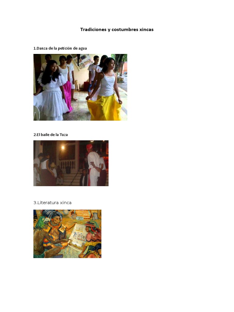 Tradiciones y Costumbres Xincas | PDF
