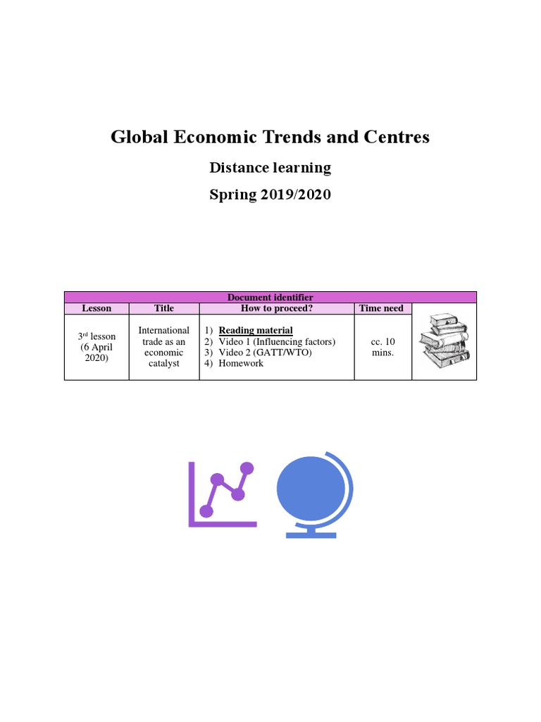Global Economic Trends and Centres: Distance Learning Spring 2019/2020 ...
