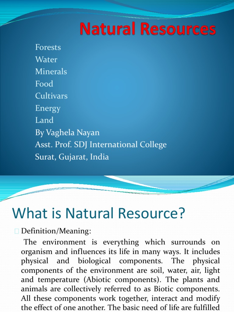 Forests Water Minerals Food Cultivars Energy Land | PDF | Solar Power ...
