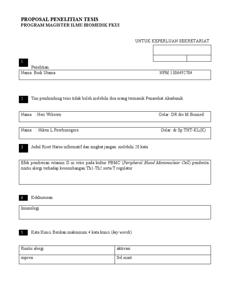 Format Perbaikan Proposal Word | PDF