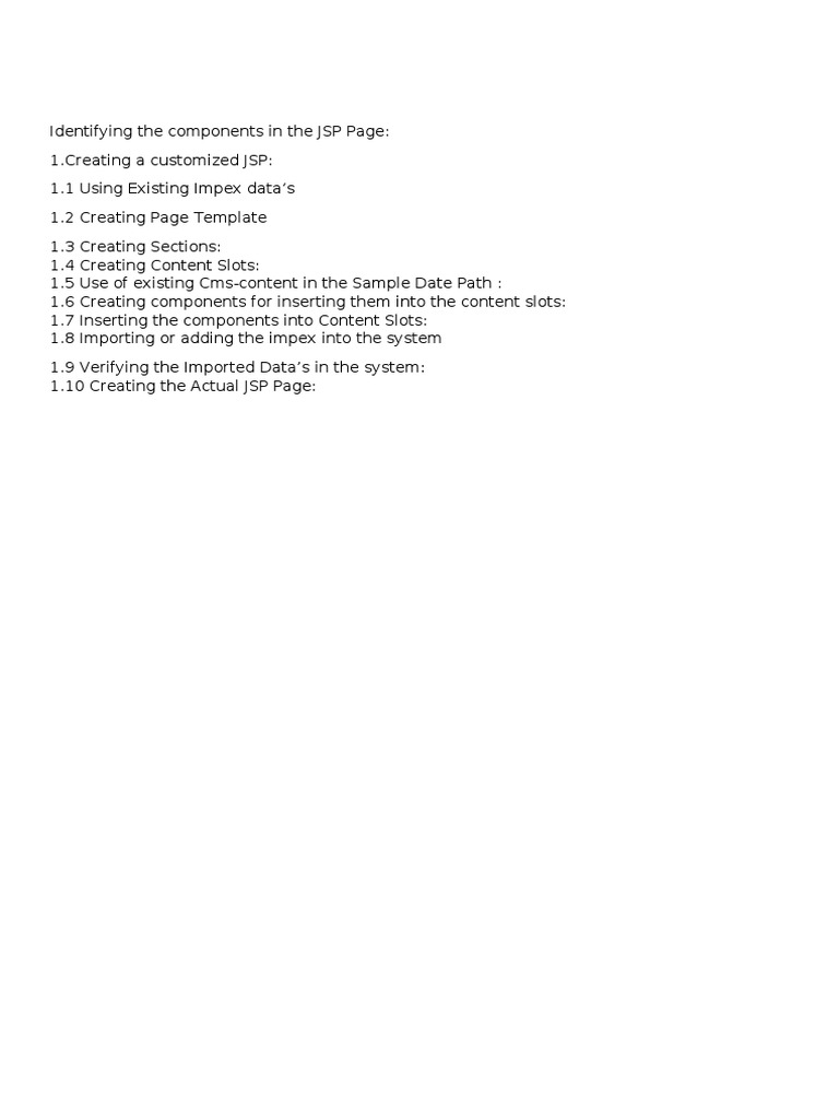 Creating A Custom JSP Page - Stepbystep | PDF | Java Server Pages ...