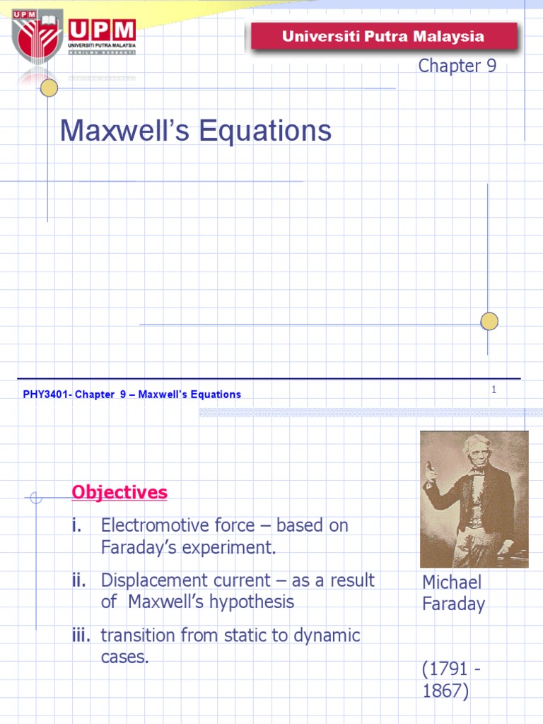 Maxwells Equations | PDF | Electromagnetic Induction | Multivariable ...