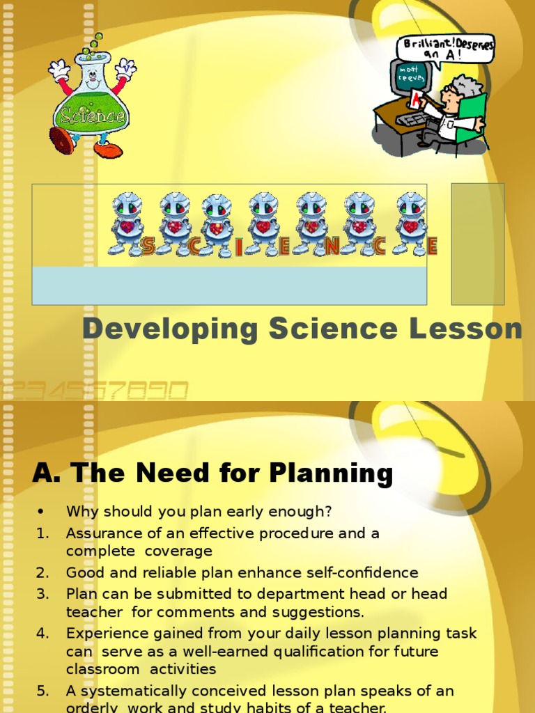 Developing Science Lesson | PDF | Lesson Plan | Neuropsychological ...