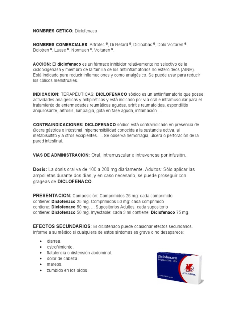 Nombres Generico | PDF | Droga anti-inflamatoria libre de esteroides ...