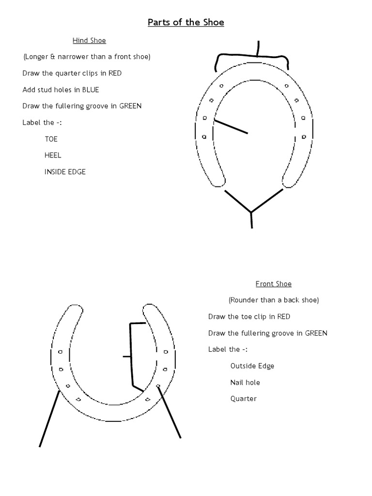 Parts of A Shoe | PDF