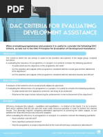 Evaluation Criteria for OECD/DAC | PDF