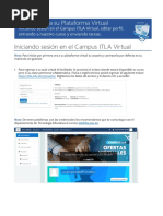 Manual Del Alumno ITLA Campus Virtual | PDF | Contraseña | Salón de clases