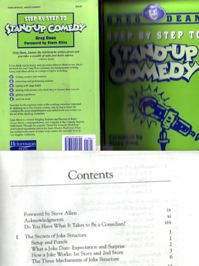 Greg Dean Step by Step To Stand Up Comedy PDF | PDF