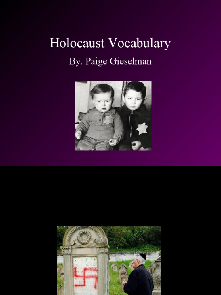 Holocaust Vocabulary Explained | PDF