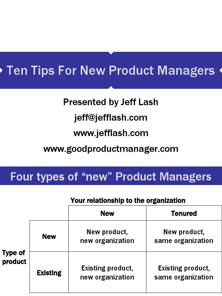 Ten Tips For New Product Managers | PDF | Marketing | Communication