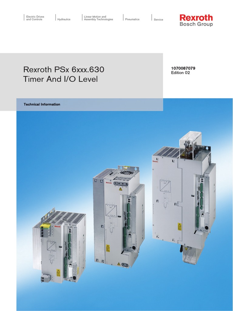 Rexroth PSX 6Xxx.630 Timer and I/O Level: Technical Information | PDF ...