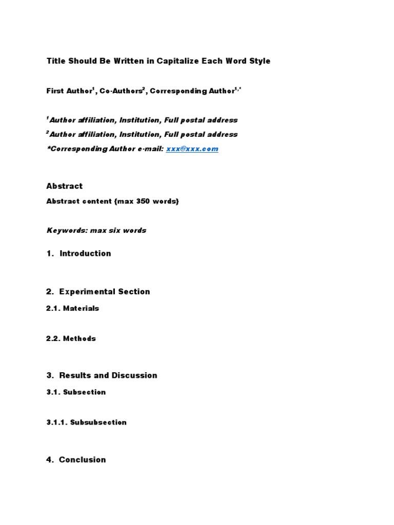 Article Template | PDF